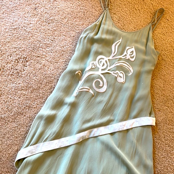 Sue Wong | Dresses | Vintage Sue Wong Petite Light Sage 3 Tier Gown ...